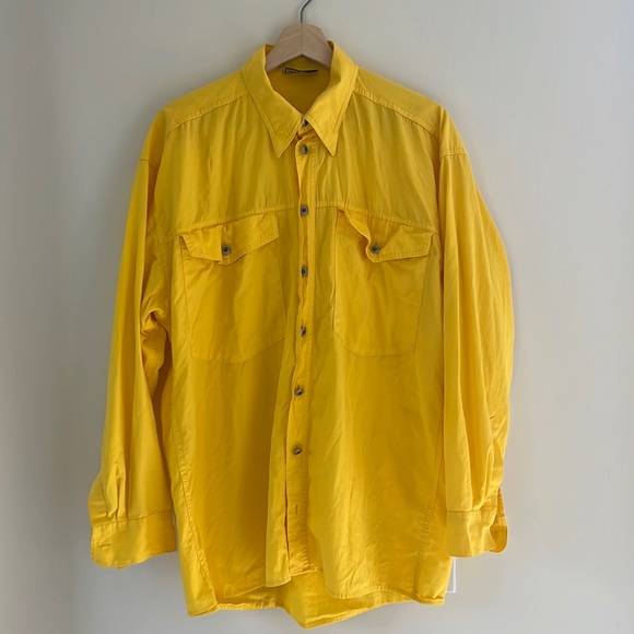 Versace | Shirts | Yellow Versace Shirt | Poshmark